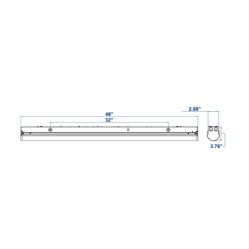 LED CCT Linear Ceiling Light – 4FT 40W – Zlight Technology