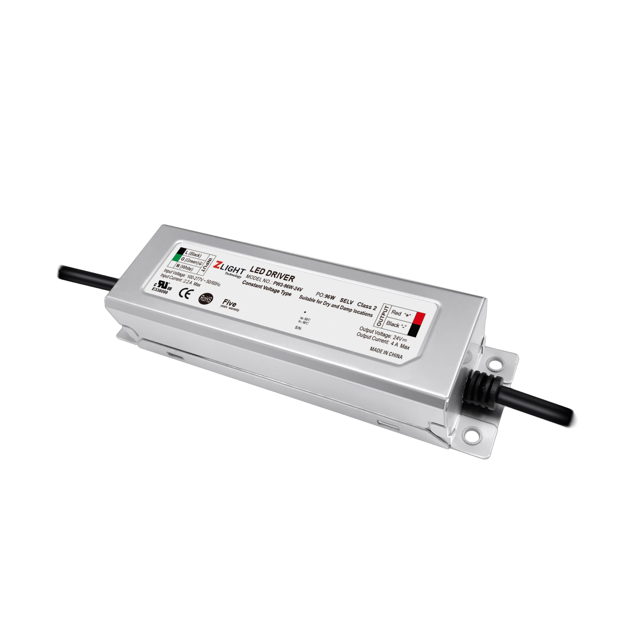 96W 24V LED Driver V3 – Zlight Technology